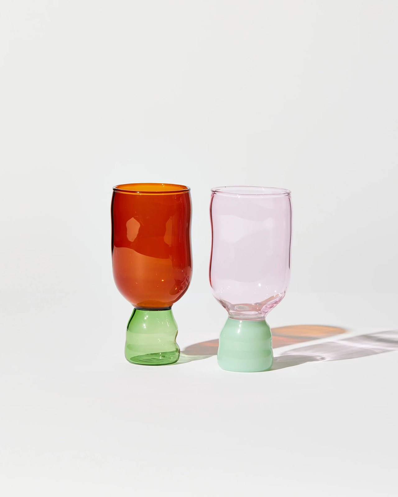 House of Nunu Show Pony Glasses - Pink/Aqua and Amber Green - Crown Gifts